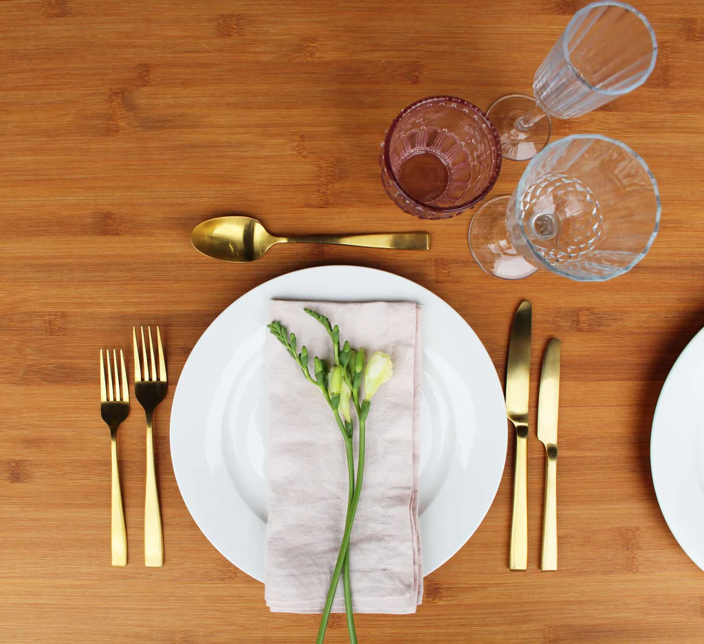 Blush Pink Linen Napkin | The White Place