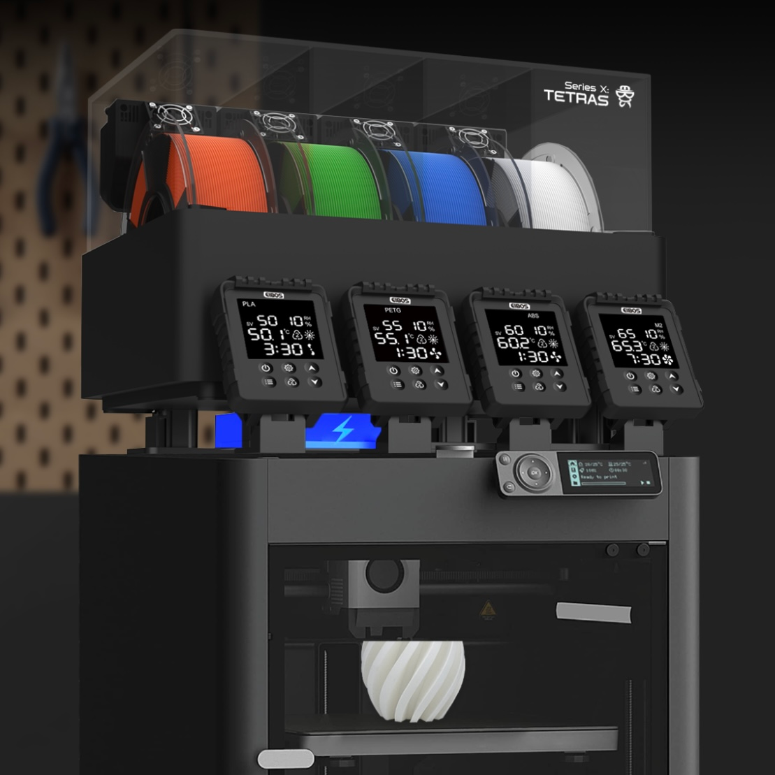 Filament dryers for AMS systems - EIBOS X TETRAS