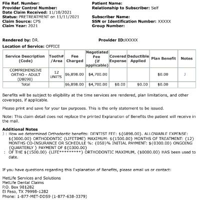 Does Metlife Cover Invisalign?