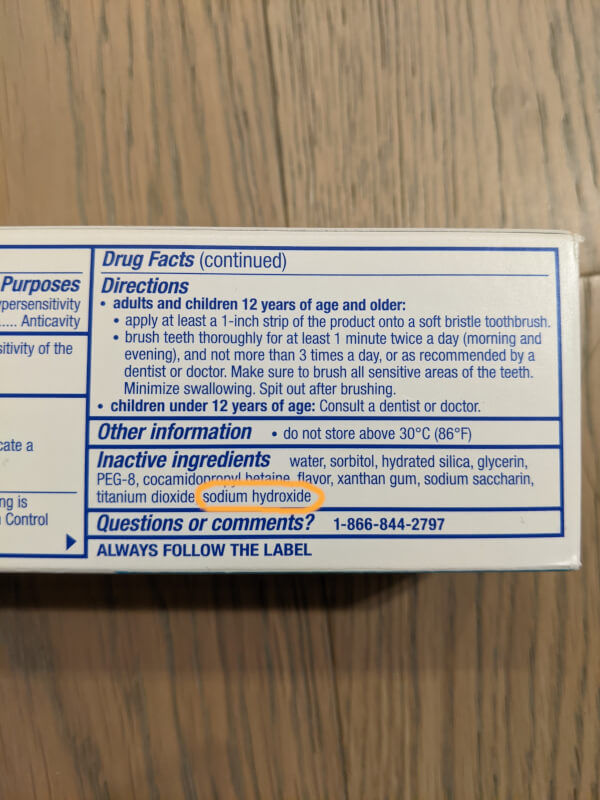 Sodium Hydroxide in Toothpaste: Benefits & Safety - 1311 Jackson Ave ...