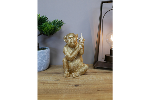 Medium Gold | Cheeky Middle Finger Monkey Ornamen | DaisyandGordi's ...