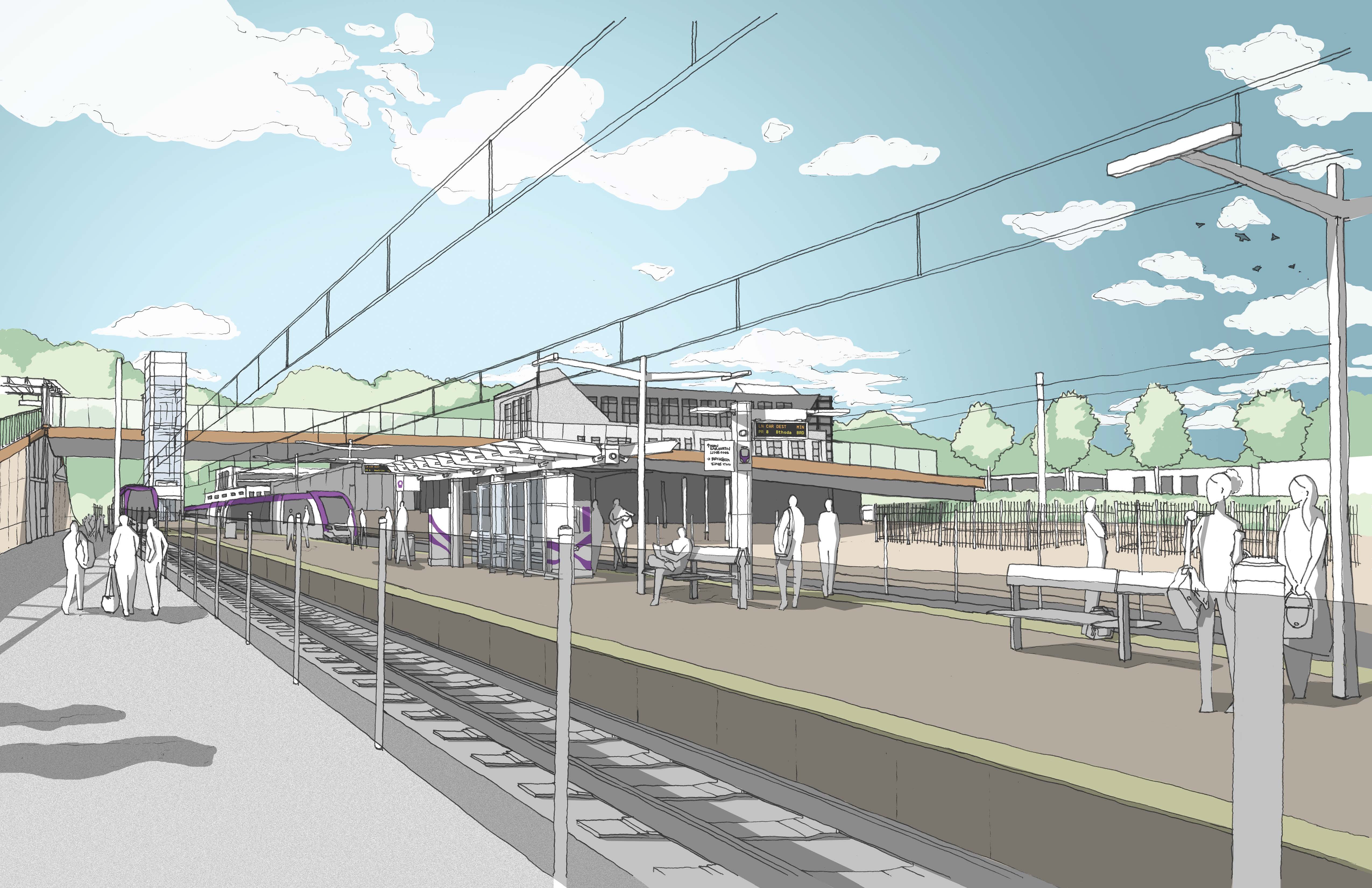 Purple Line Station Renders | portfolio