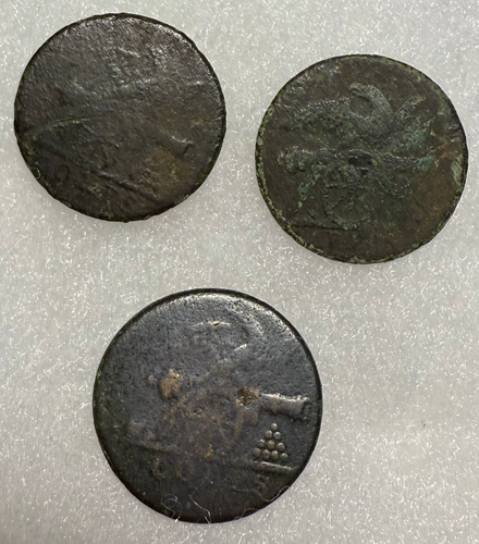 Antique War of 1812 Dug Artillery Buttons | Haiglers Volcanic 1
