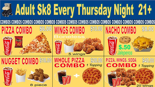 Food Menu | skate odyssey hornlake