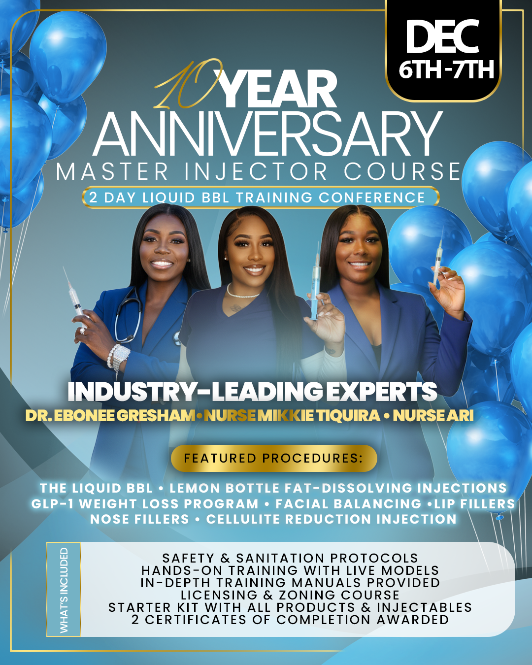 Master injector course: The liquid bbl conference | dreambody