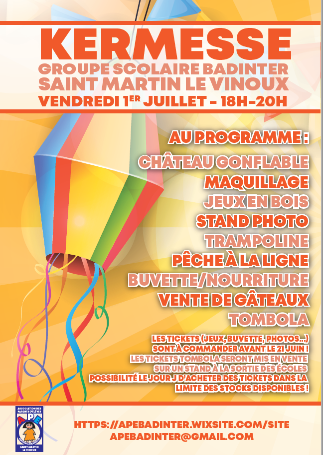 La kermesse 2025 se prépare