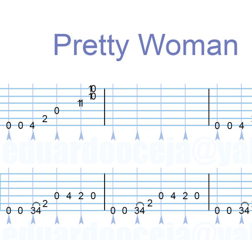 Pretty woman | Tablaturas