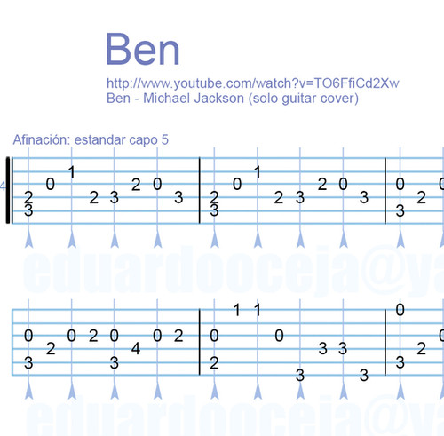 Ben | Tablaturas