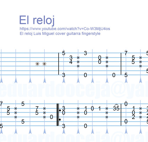 El reloj | Tablaturas