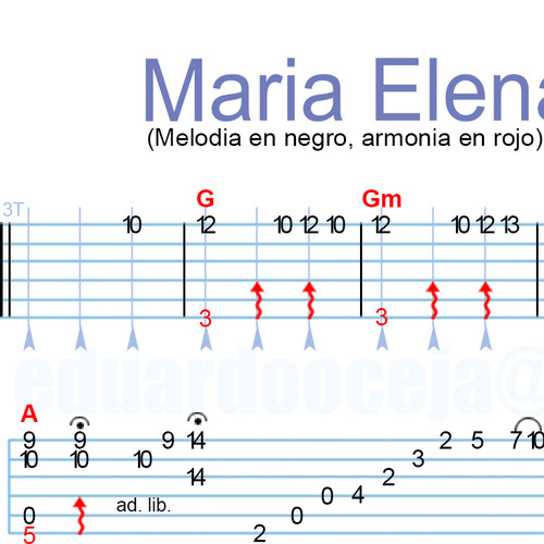 María Elena | Tablaturas