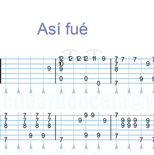 Así fue | Tablaturas