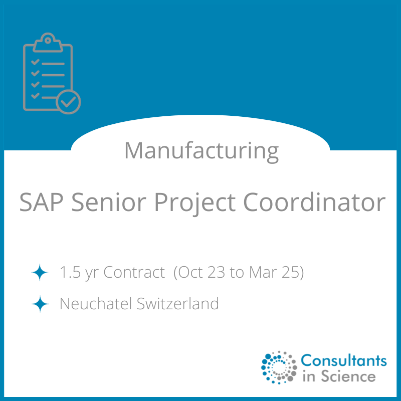 Senior Project Coordinator SAP