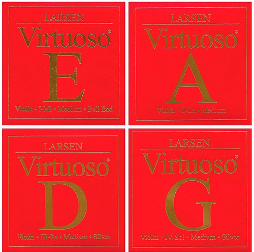Virtuoso Violin, ball end E String Set - Medium | monteroviolins