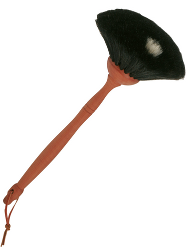Handcrafted Pear Wood Duster | Black | The Maple House Co