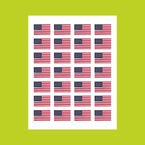 United States Flag stickers | Vecopress