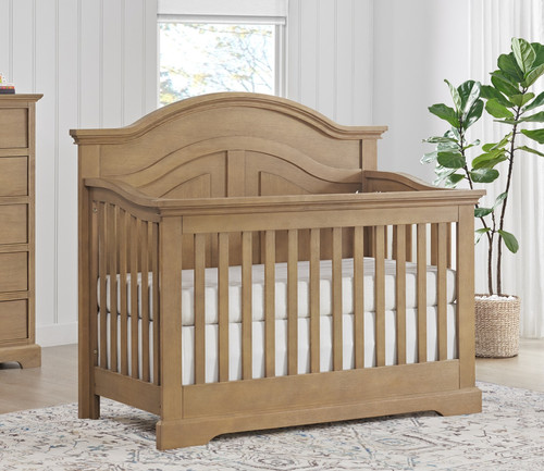 Curved Panel Crib Weathered Sand | rooms4kids & baby