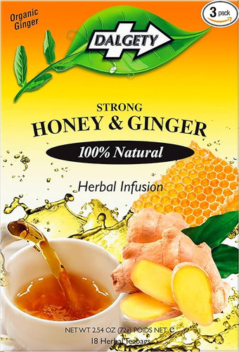 Honey & Ginger Herbal (3-pack: 3x72g) | Dalgety Teas