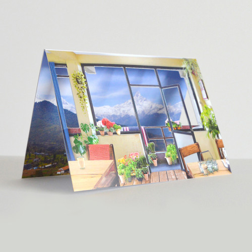 Pokhara, Nepal | Greeting Card | Window.