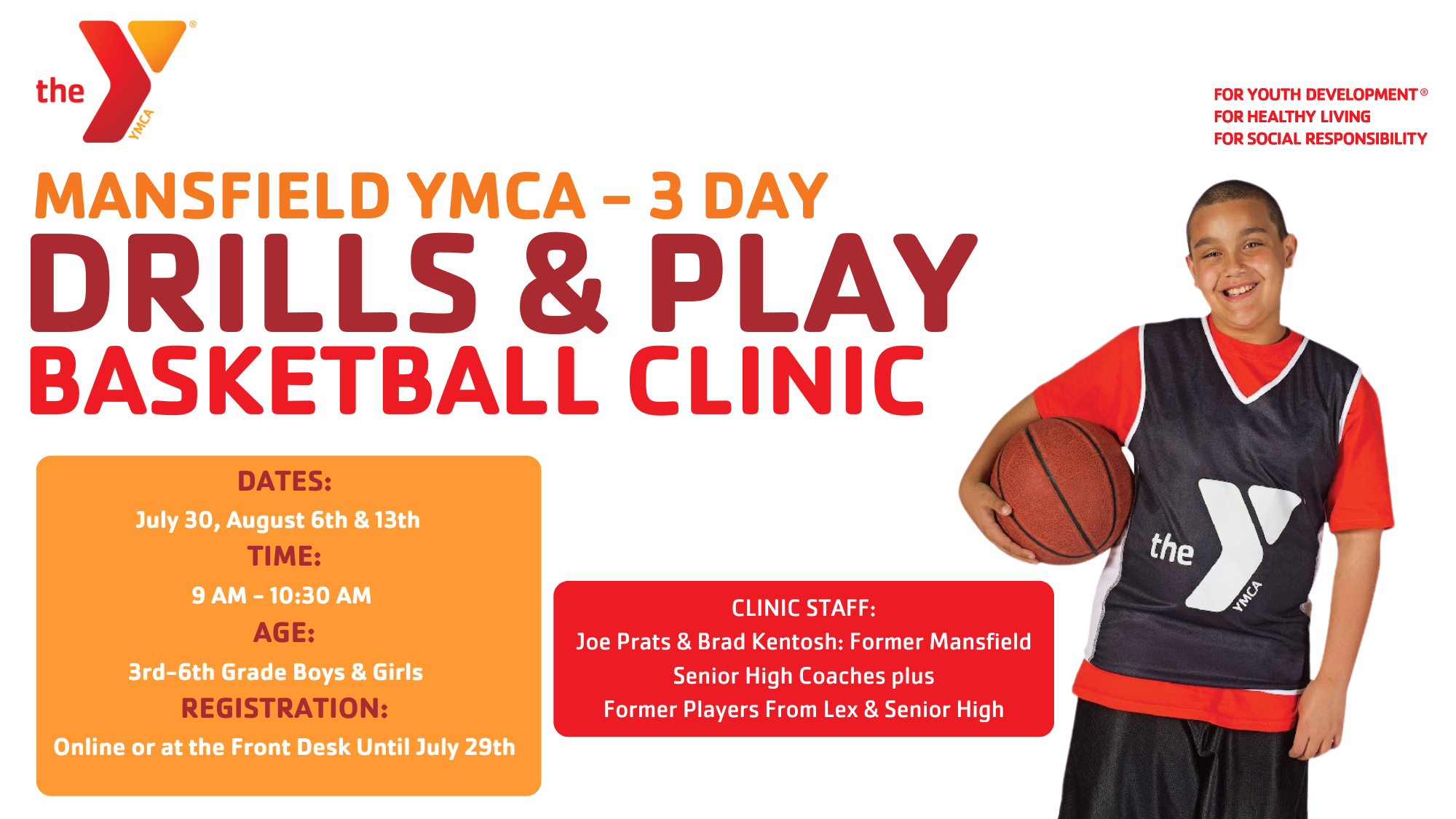 3-Day Drills and Play Basketball Clinic | YMCA of NCO