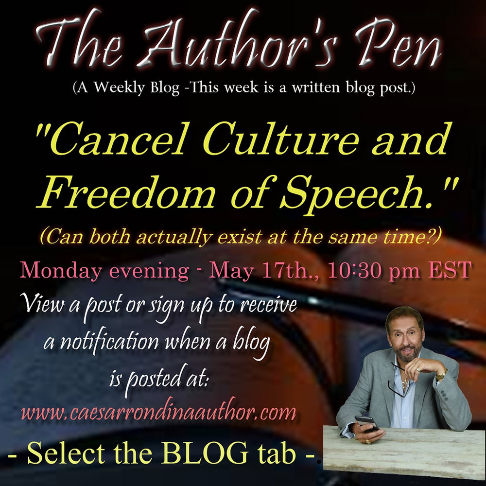 Cancel Culture and Freedom of Speech.