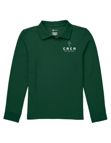 Unisex Long Sleeve Polo with CRCA logo | Mysite