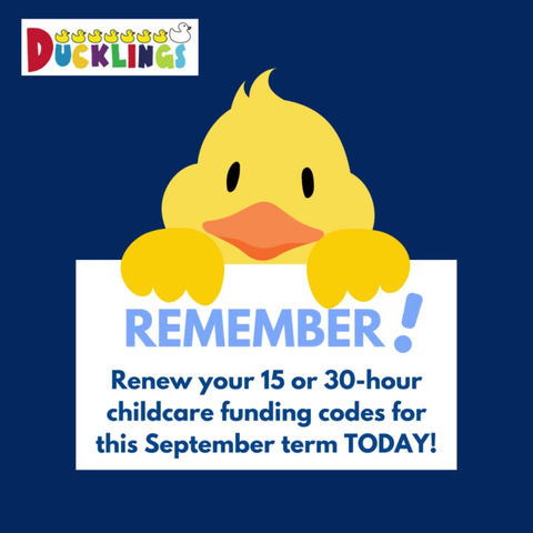 CHILDCARE FUNDING CODE RENEWAL HELP
