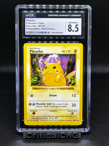 Pikachu Shadowless Red Cheeks | Critical Cards