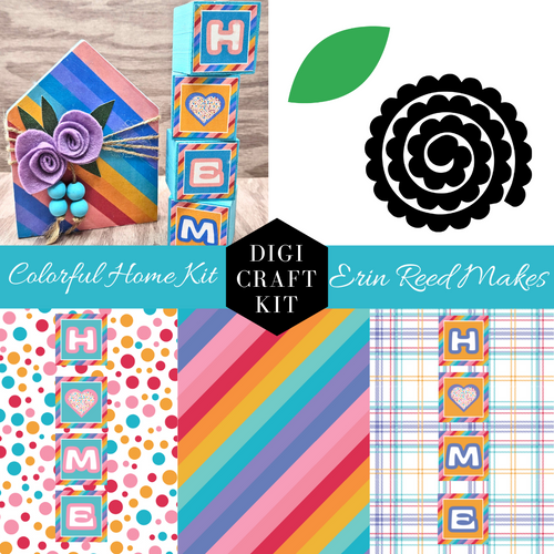 Colorful Home Decor Digi Craft Kit | Erin Reed Makes