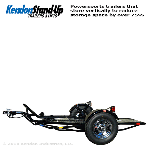 Dual Stand-Up™ Motorcycle Trailer & Cargo Trailer | MiniHolics