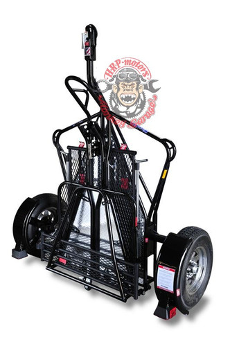 Single Ride-Up SRL Stand-Up™ Motorcycle Trailer | MiniHolics