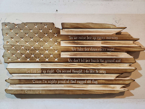 Johnny Cash Old Ragged Flag | Flyover Creation
