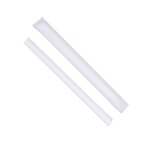 PAPER STRAW 8mm (white individual package) | Mysite