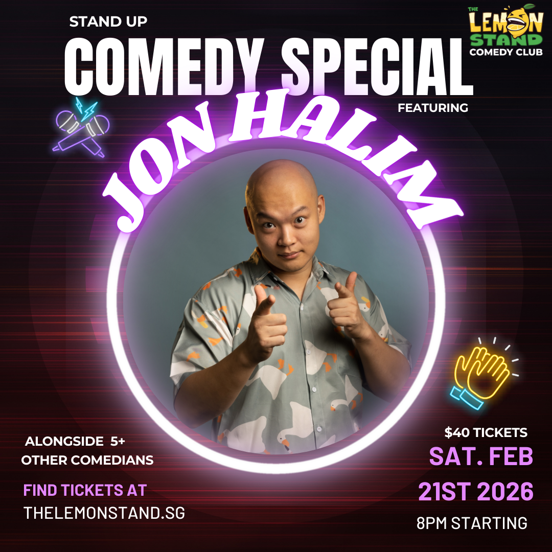 Comedy Special | Jon Halim| 21 February 2026 @ The Lemon Stand Comedy ...