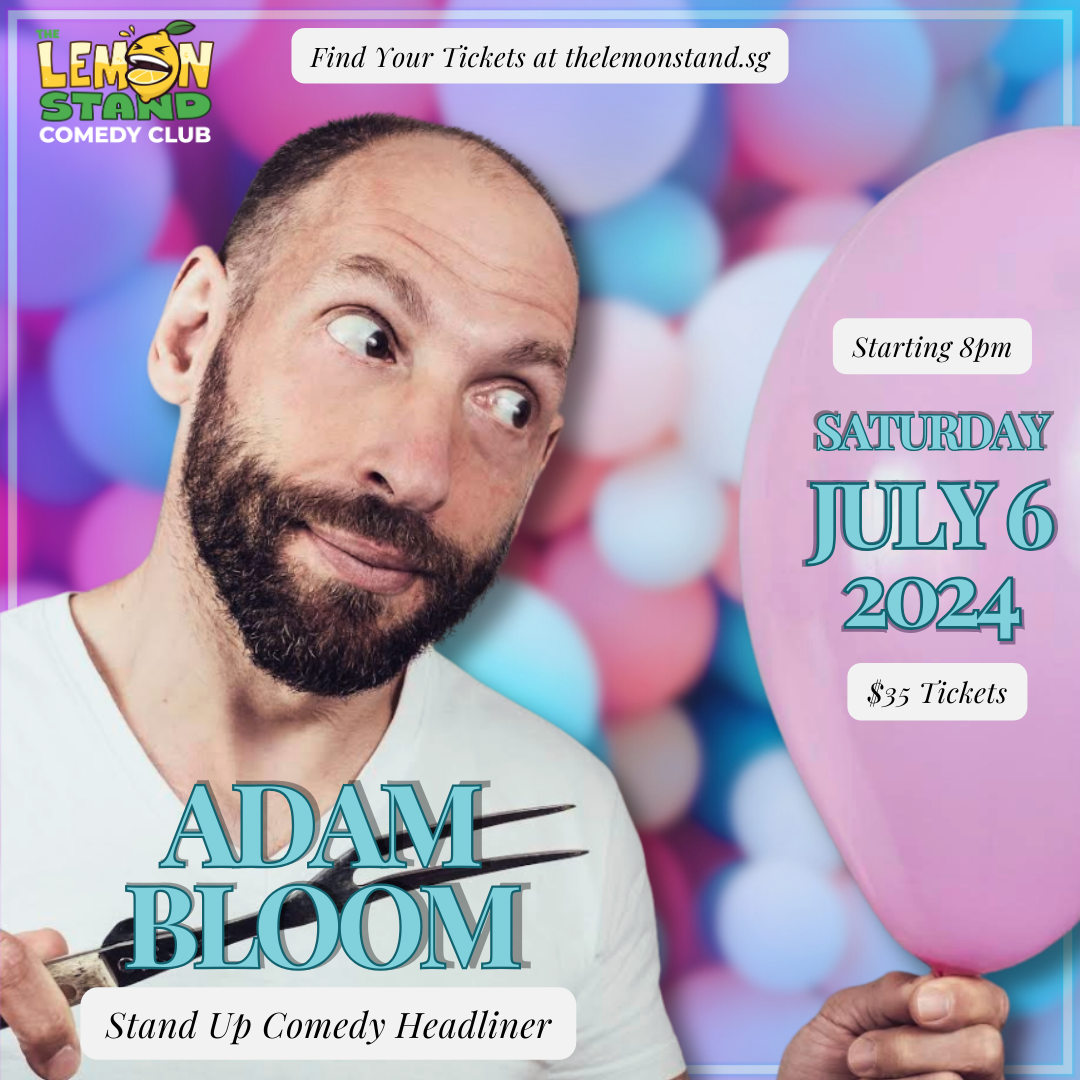 Adam Bloom LIVE | Saturday July 6th 2024 | The Lemon Stand SG
