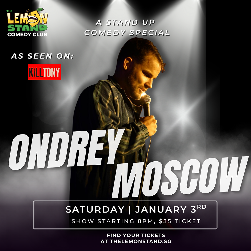 A Comedy Special | ONDREY MOSOW | January 3rd @ The Lemon Stand | The ...