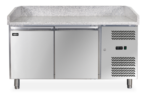 59-inch Granite Top Refrigerated Pizza Prep Table | Resto Hub