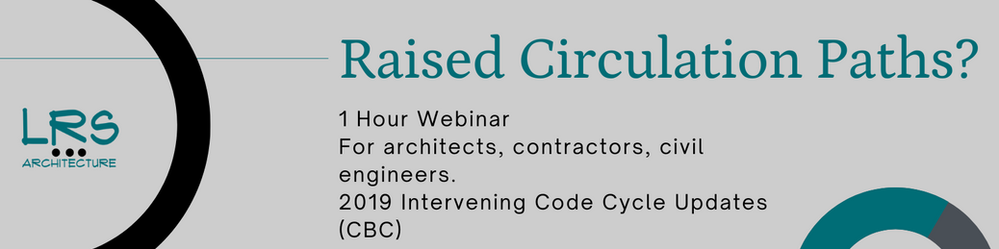 Are you ready for Raised Circulation Paths?