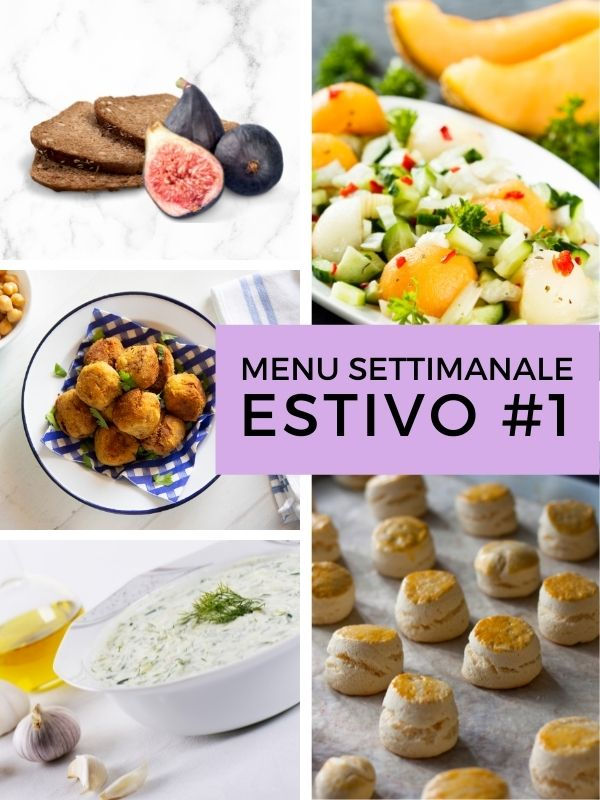 Menu settimanale estivo | Isabella Valentini