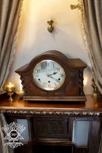 Barley Twist mantel clock Westminster Muller Germany | Countrystyle Antique