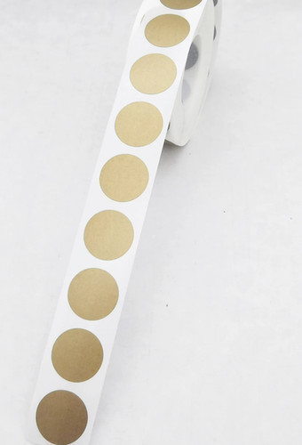 Scratch off Stickers 16mm Round Gold x 100 | Personalised Plastic Cards