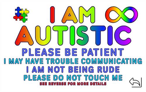 I Am Autistic - Special Needs Personalised Autism ID Card Holder ...