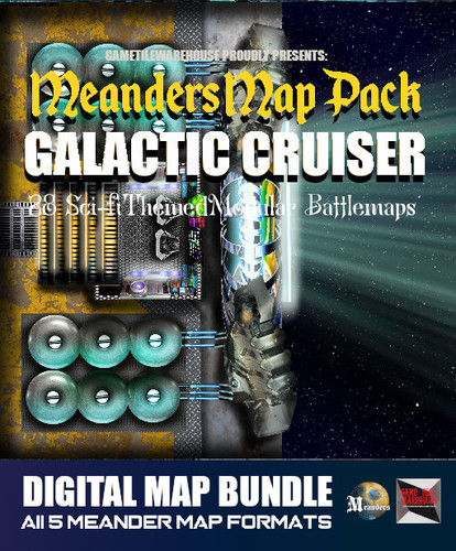 Galactic Cruiser GTW Digital Map Bundle | Game Tile Warehouse