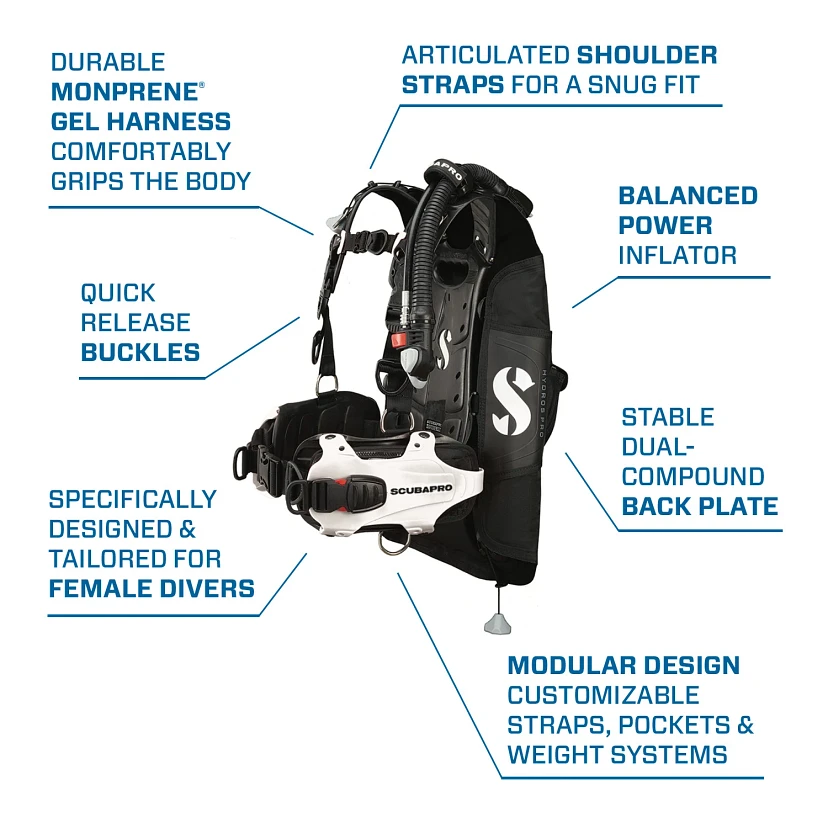 HYDROS PRO BCD, WOMENS | Ocean Turtle Diving