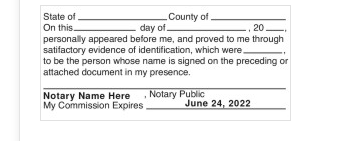Self-Inking Notary Public - Signature Witness Stamp | illinois-notary