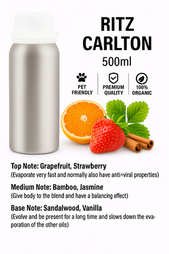 Ritz-Carlton Premium Fragrance Oil | Citrus & Vanilla Blend