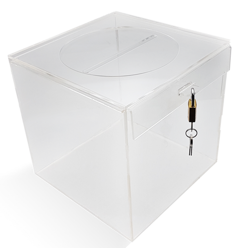 Lucky Draw Box with Lock - Type 1 | ReadyDisplay.sg