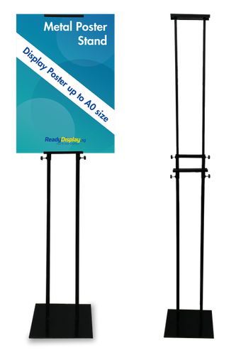 Metal Poster Stand (Double-Sided) | ReadyDisplay.sg