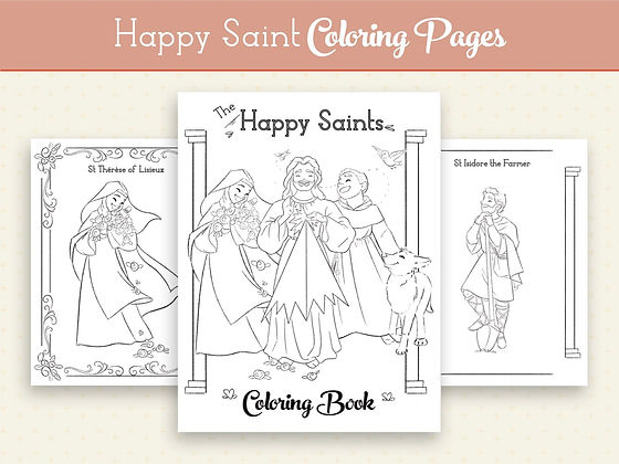 coloring pages saints
