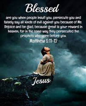 PERSECUTED FOR YOUR FAITH