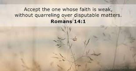 WEAK FAITH – STRONG FAITH
